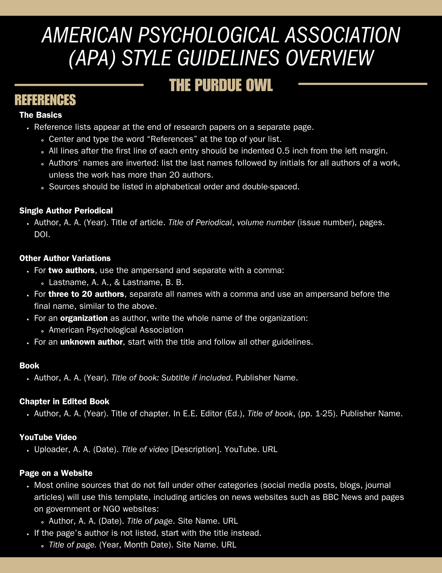APA Classroom Poster - Purdue OWL® - Purdue University